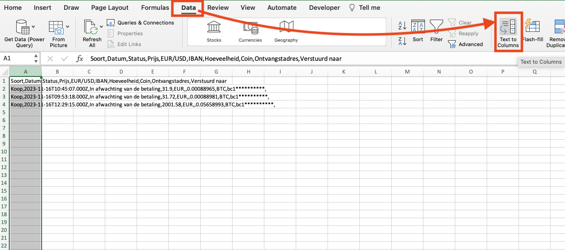 ¿Cómo formatear un archivo CSV en Excel? – BTC Direct - Spanish